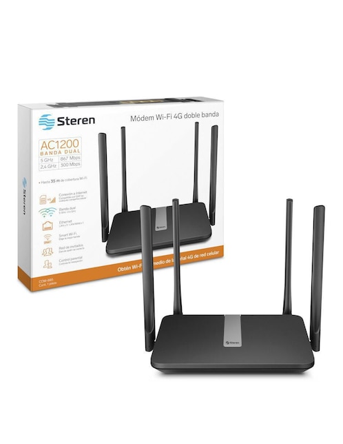 Modem alámbrico e inalámbrico Steren v 1 2