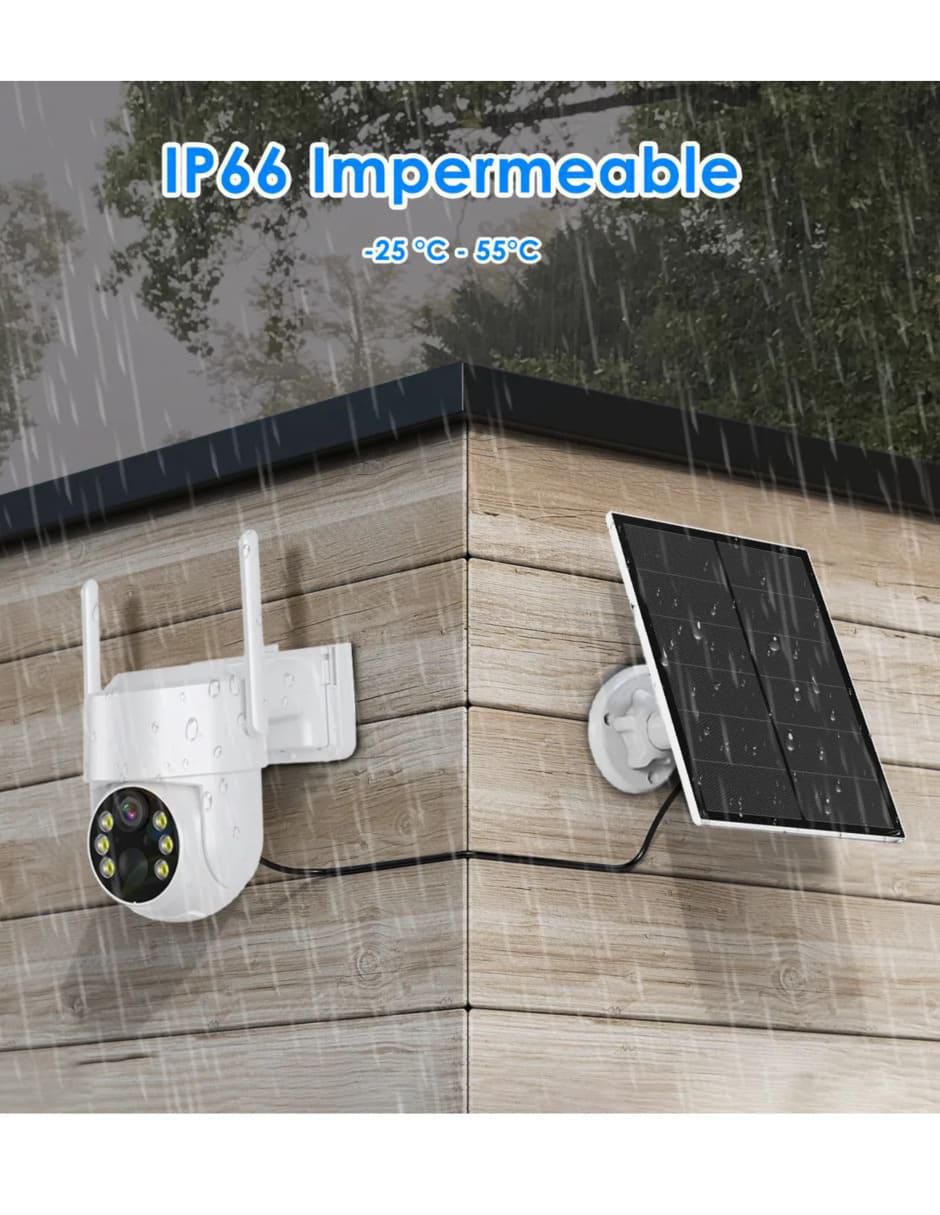 Cámara solar de seguridad Lab.g inalámbrica full hd 360° con capacidad ...